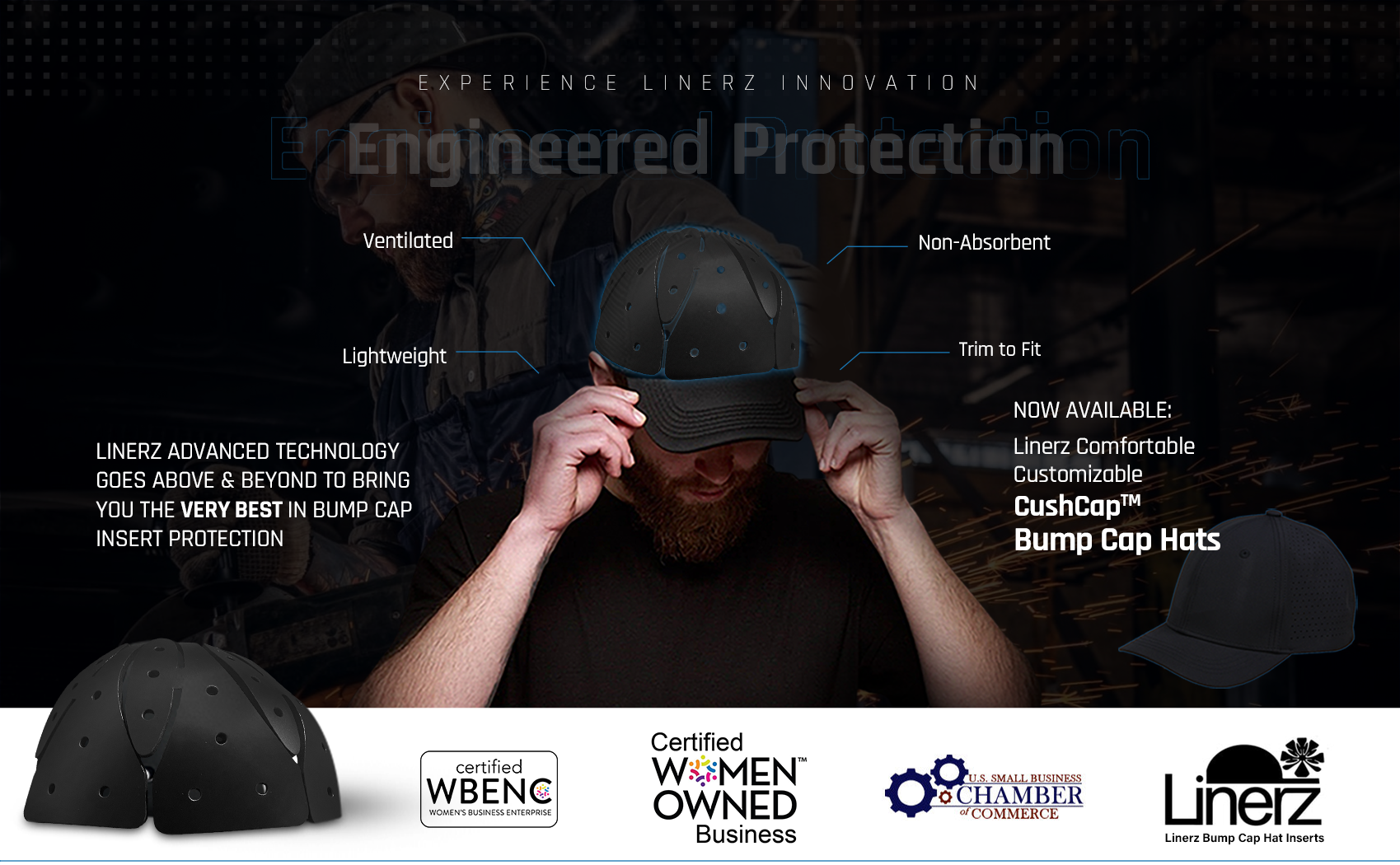 Linerz CushCap™ Bump Cap Hats & Hat Inserts – Linerz CushCap™ Bump Cap ...